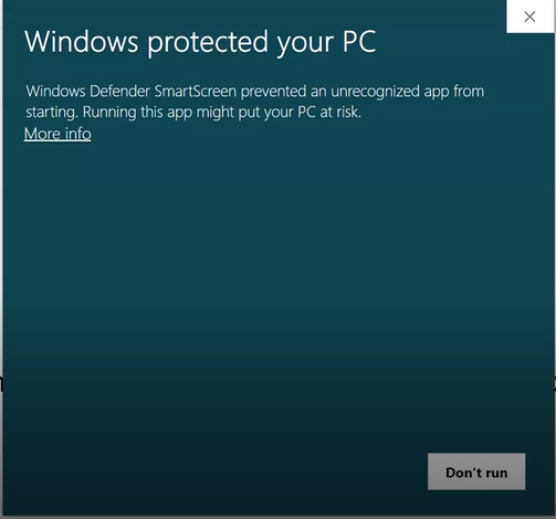 Windows Defender SmartScreen – 4th Street Software
