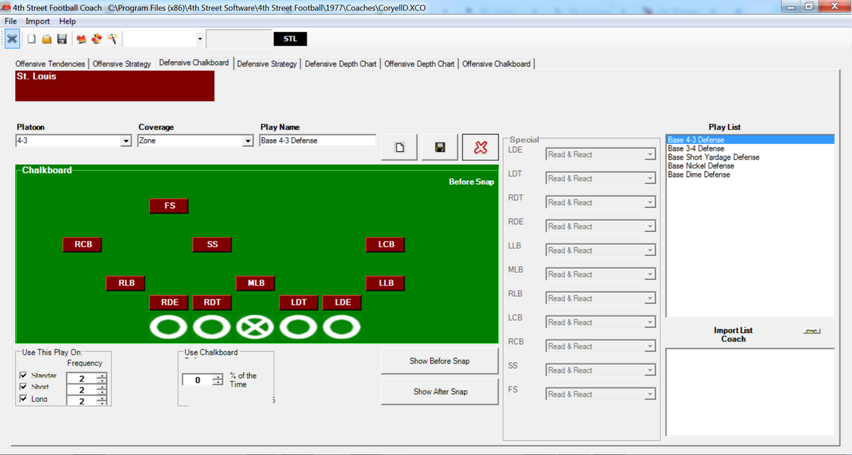 4th Street Football Computer Game – 4th Street Software